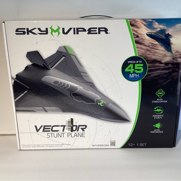 Sky viper | Other | Sky Viper Vector Stunt Plane Black And Green | Poshmark